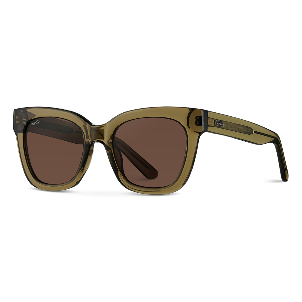 Wear Me Pro Stormi Khaki Crystal Green/ Brown Lens Sunglasses 1077 – The Bra Genie