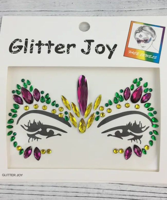 Song Lily Mardi Gras Face Jewels 3 – The Bra Genie