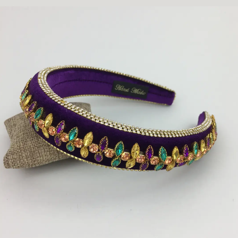 Song Lily Mardi Gras Elegant Headband – The Bra Genie