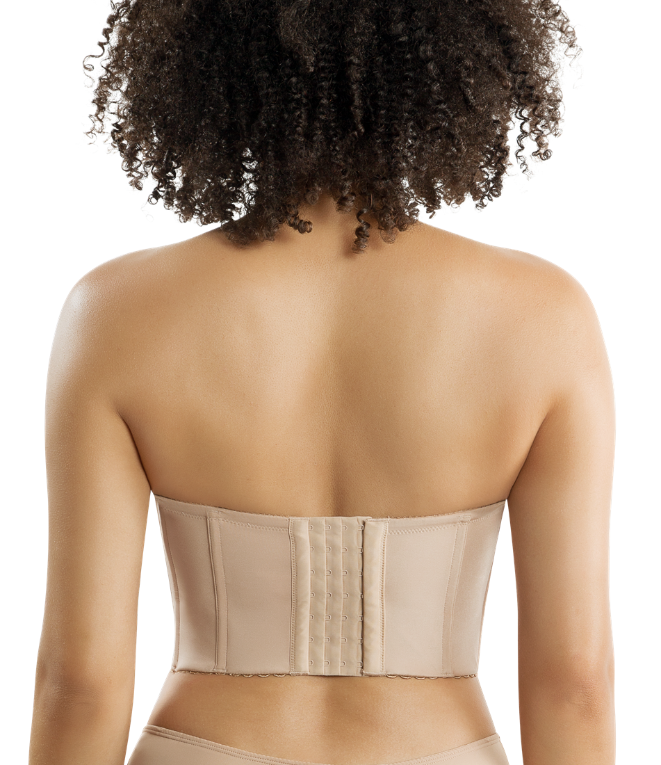 strapless backless bustier